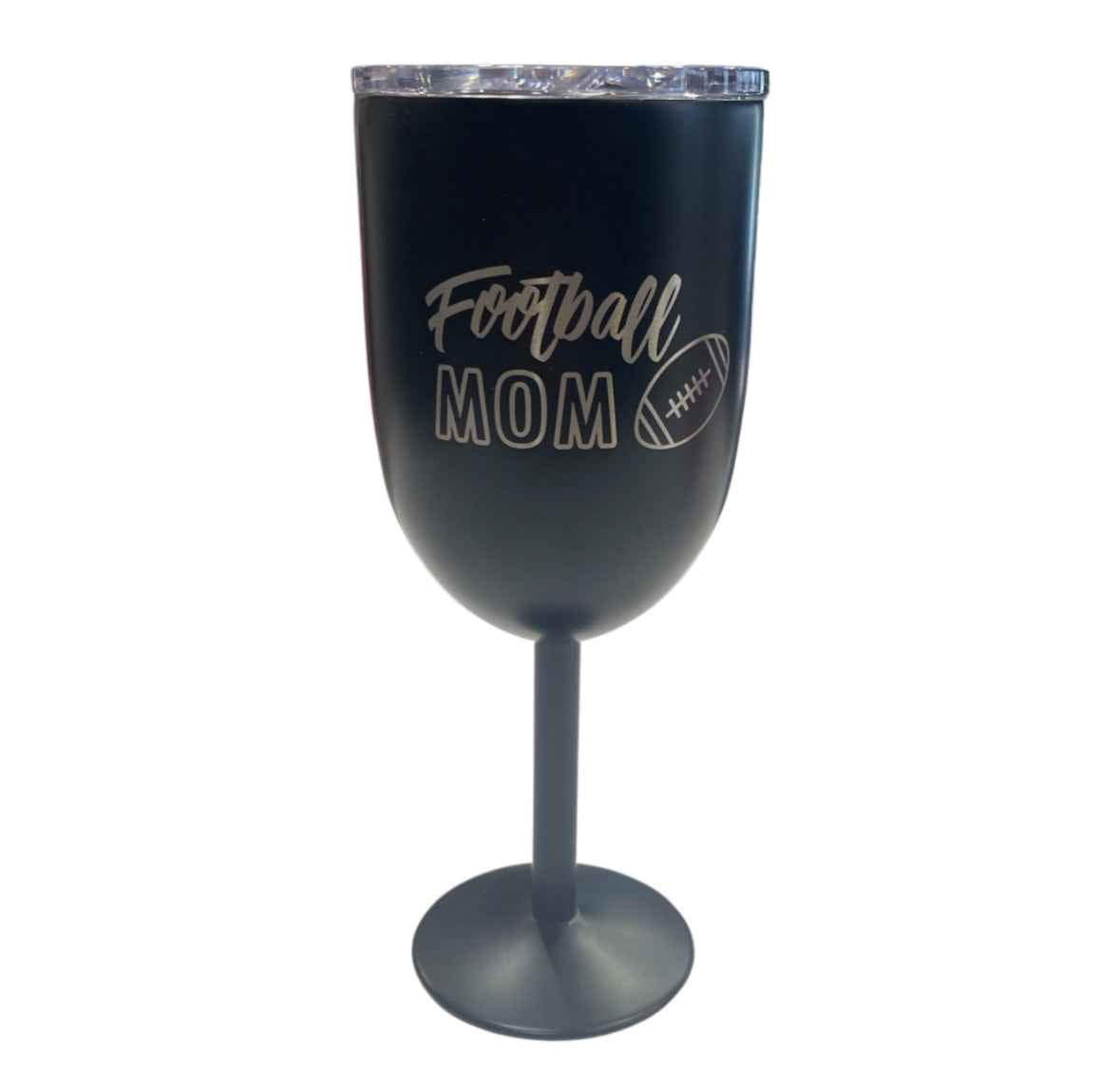 Coupe à Vin 12oz Football Mom