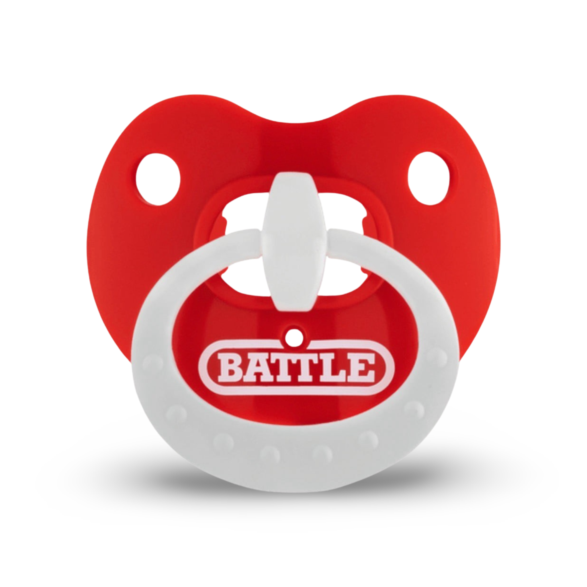 Battle "Binky" Oxygen Football Mouthguard - Red/White Protecteur bucca